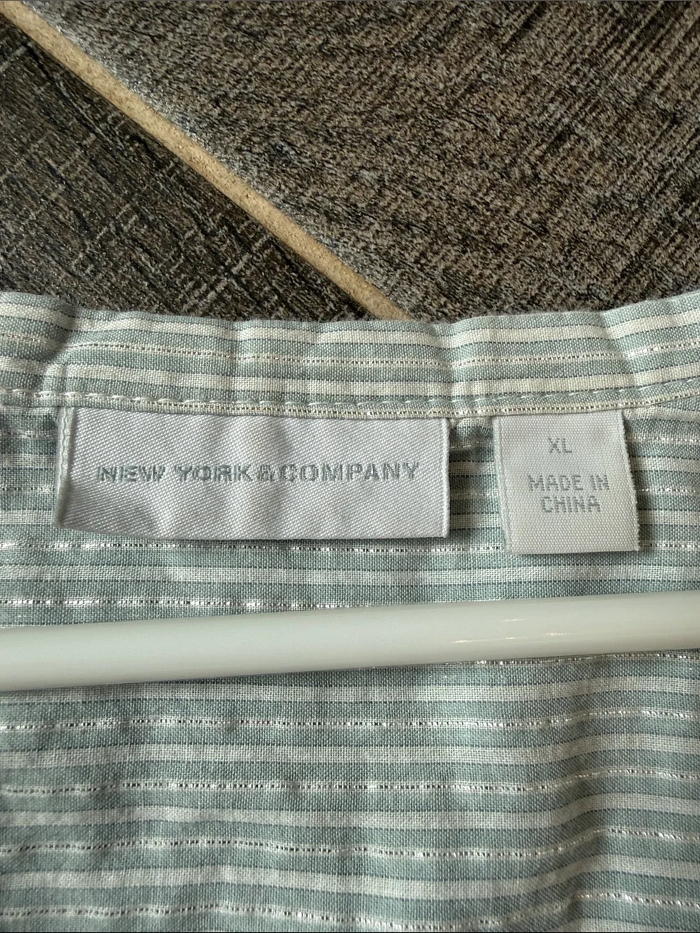 New York & Company | Tops | New York Company Light Blue Pinstriped ...